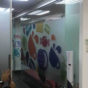 Frosted sticker design and installation — Absolute Industrial Solutions